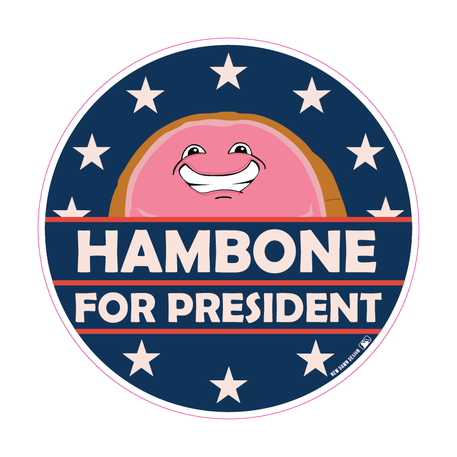 IronPigs Hambone For President Sticker – Lehigh Valley IronPigs ...