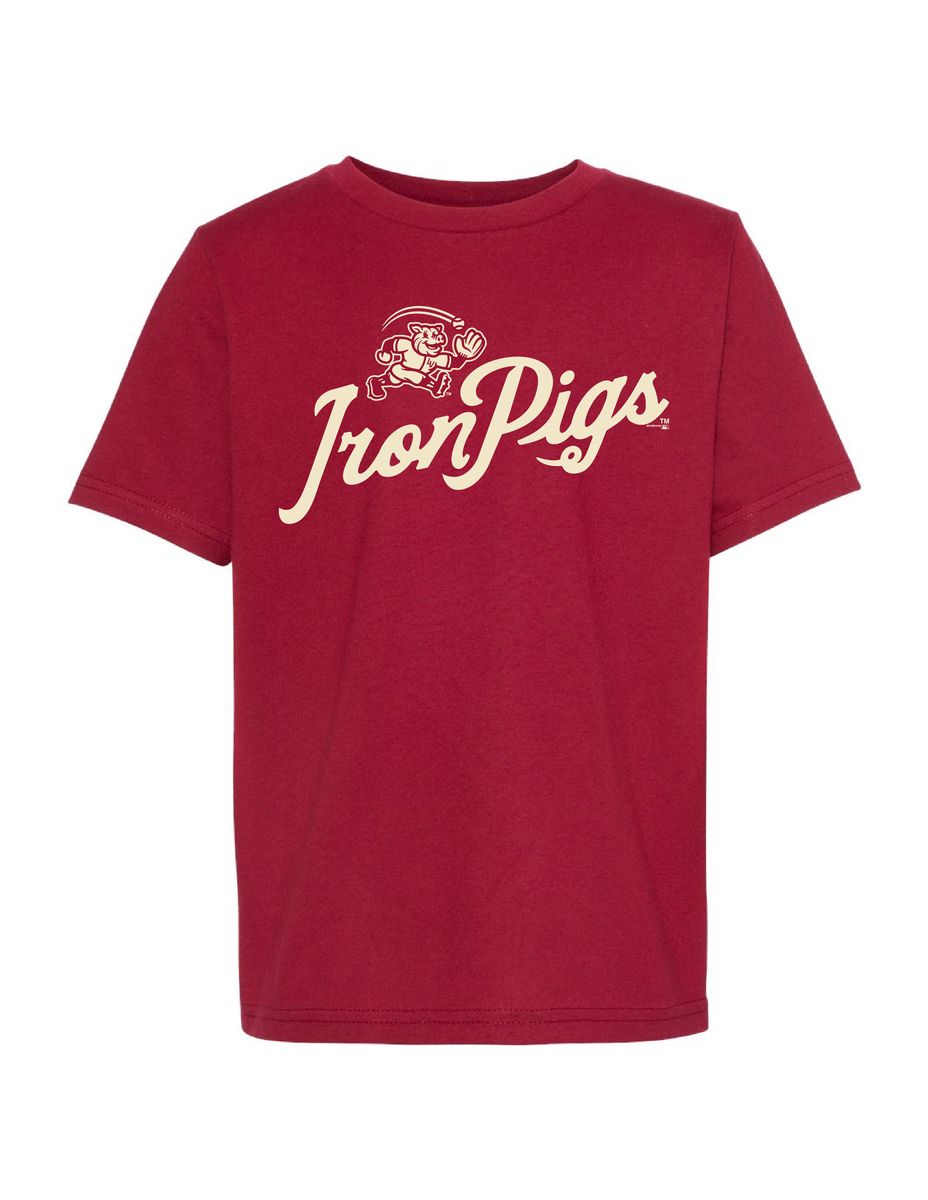 Lehigh Valley IronPigs Fauxback Youth Tee – Lehigh Valley IronPigs ...