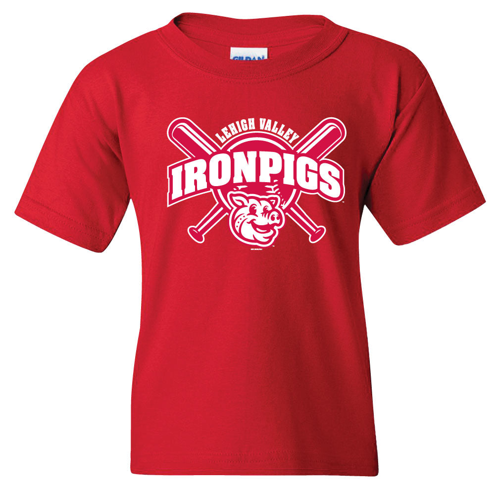 Lehigh Valley IronPigs Red Youth Tee – Lehigh Valley IronPigs Official ...
