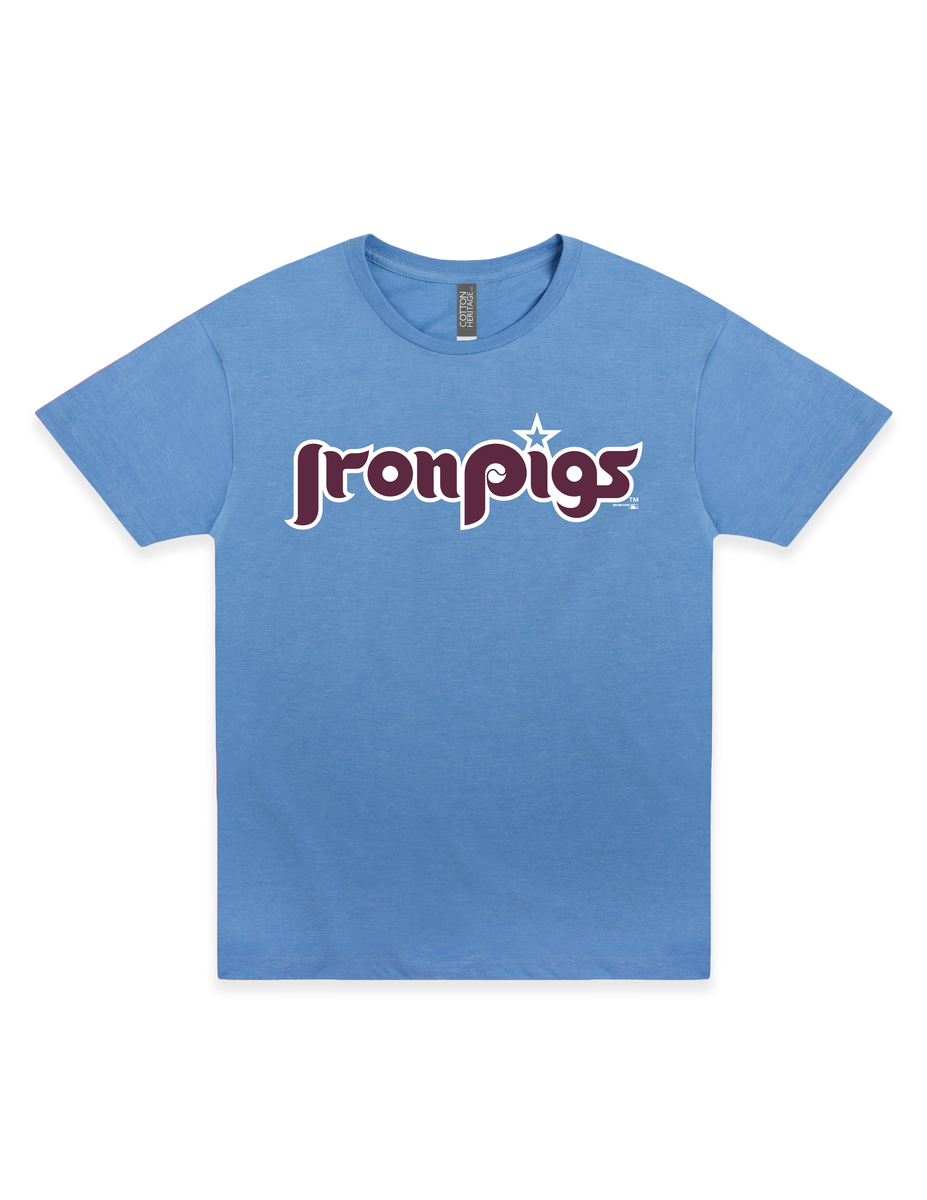 Lehigh Valley IronPigs Sunday Blue Tee – Lehigh Valley IronPigs ...